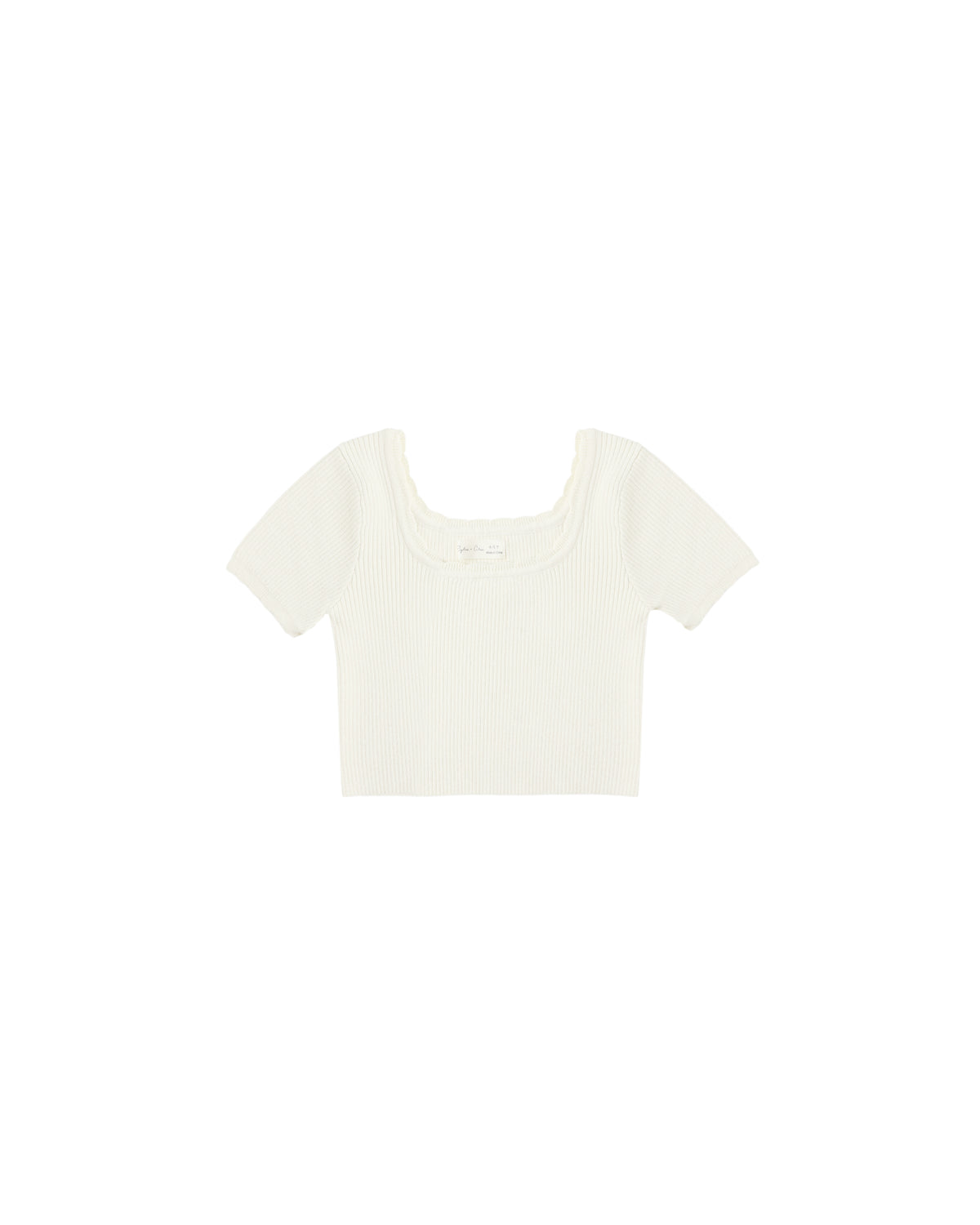 RYLEE + CRU ~ Scallop Tee | Natural – Looby Doo