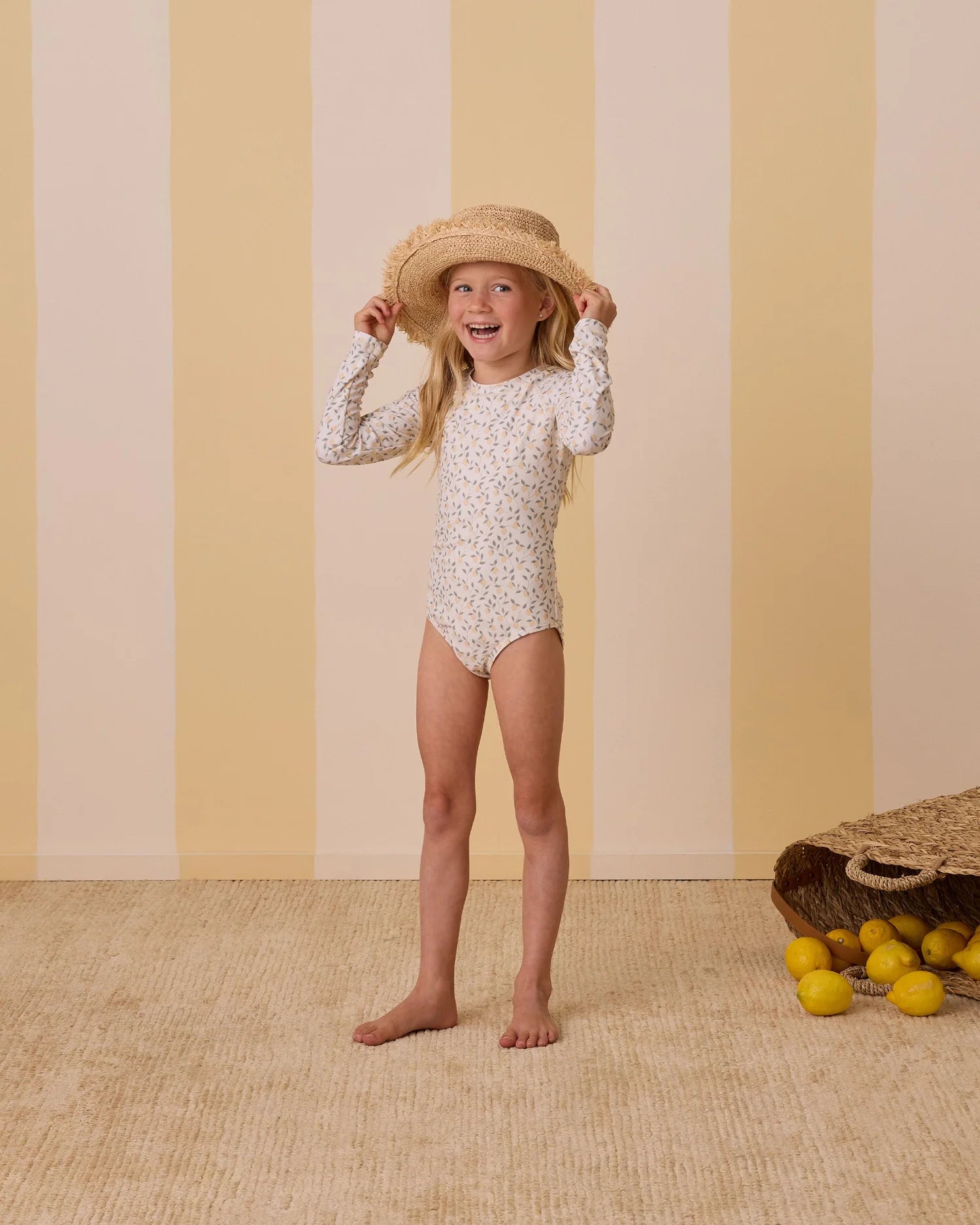 Delphine Rashguard One-Piece | Lemons – Looby Doo